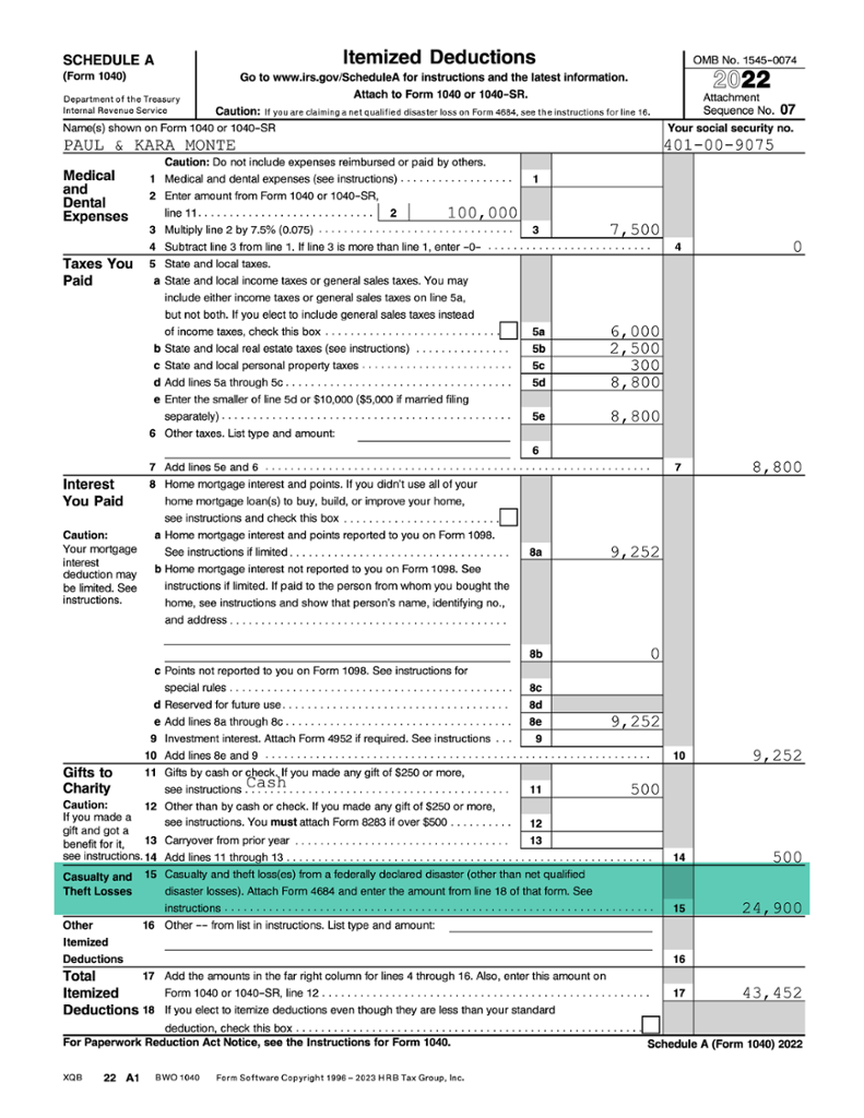 Form 4684, Casualties and Thefts Tutorial | Sophia Learning